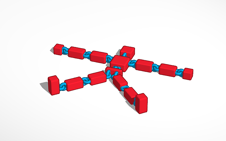 3D design Muñeco rag doll con pistola de ganchos - Tinkercad