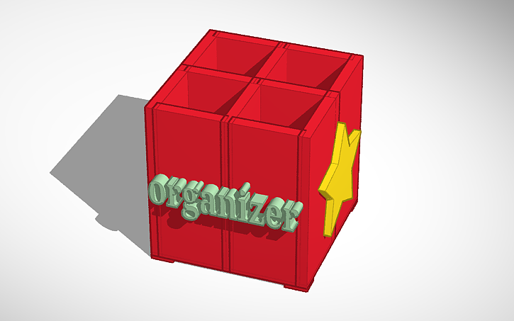 3D design organizer - Tinkercad