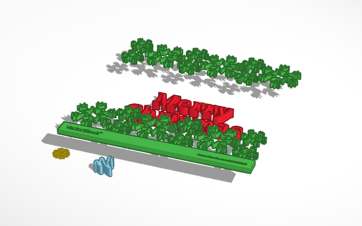 3D design christmas banner | Tinkercad