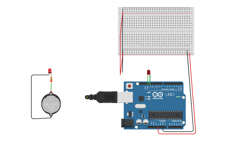 Circuit design Start Simulating | Tinkercad