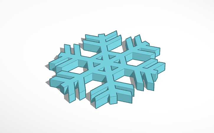 3D design Snowflake | Tinkercad