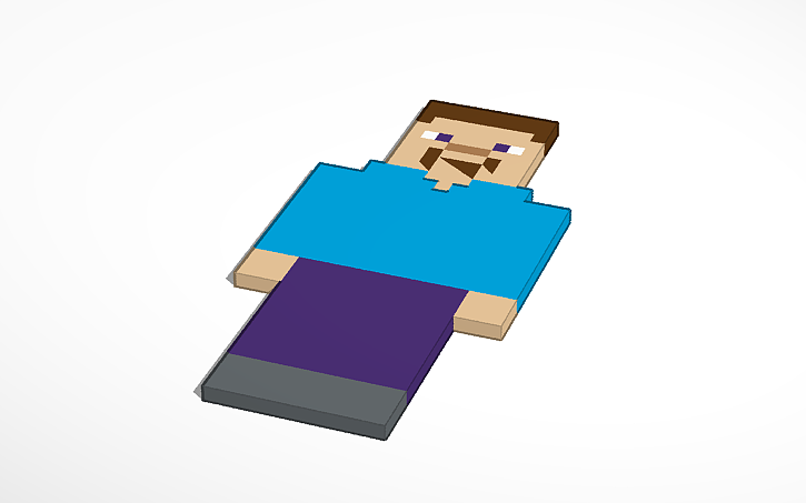 3D design 2d Steve | Tinkercad