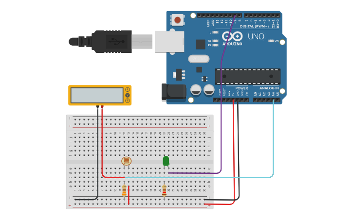 Circuit design Ejercicio 01 | Tinkercad