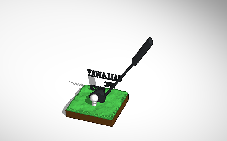3D design golf trophy by:will | Tinkercad