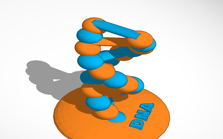 3D design DNA - Tinkercad