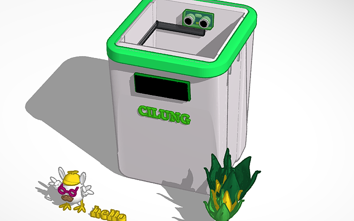 3D design 3D Smart Trashbin - Tinkercad