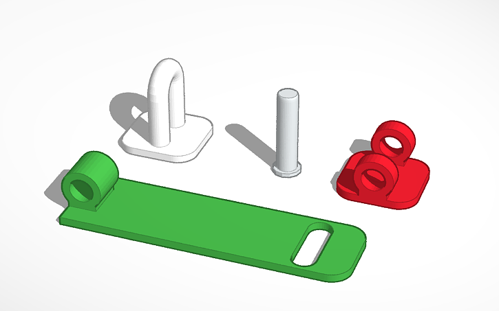 3D design Cupboard Lock (7cm) | Tinkercad