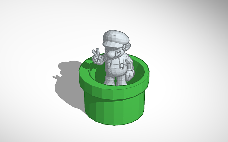 3D design metal Mario | Tinkercad