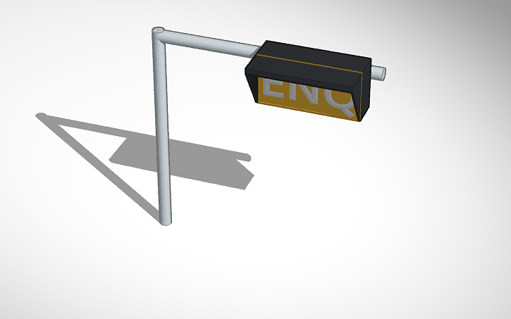 3D design Enquiry Sign - Tinkercad