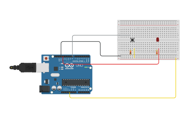 Circuit design Interruptor - Tinkercad
