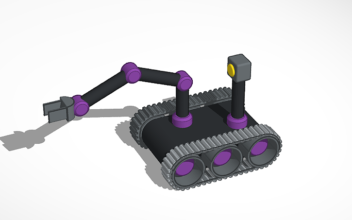 3D design EOD ROBOT - Tinkercad