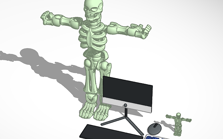 3D design skeleton | Tinkercad