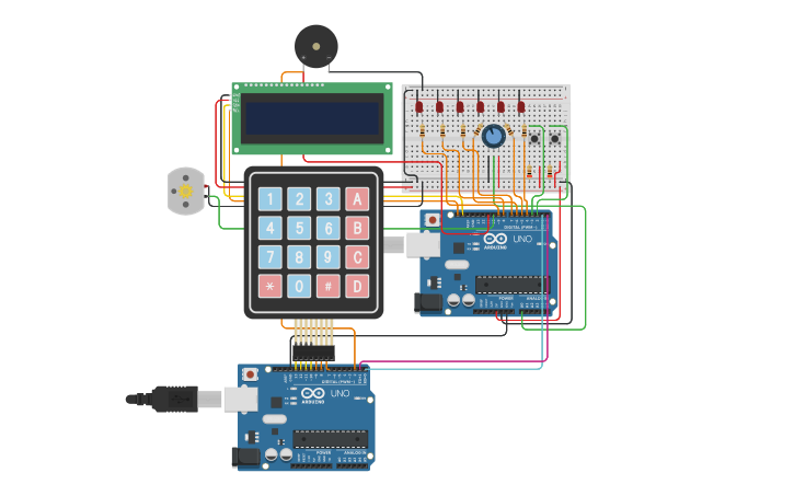 Circuit design Vending machine - Tinkercad Circuit design Vending machine - Tinkercad