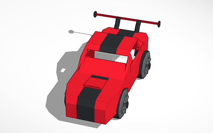 3D design Sports Car - Tinkercad