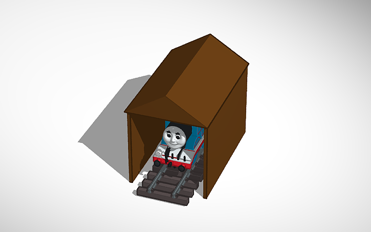 3D design Thomas The Tank Engine In A Shed (Update) - Tinkercad