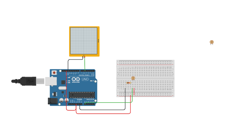 Circuit design Rangkaian ADC - Tinkercad