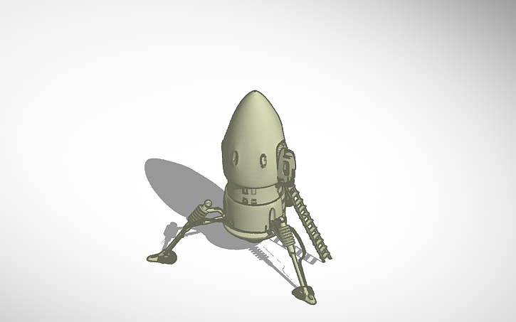 3D design Complex spaceship 2 - Tinkercad