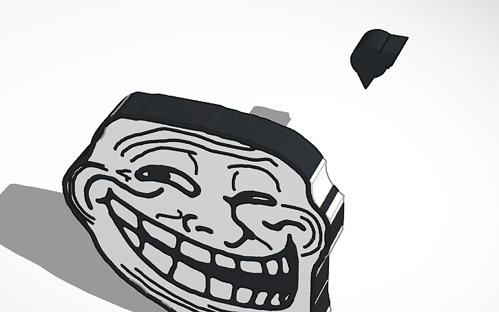 3D design Troll face | Tinkercad
