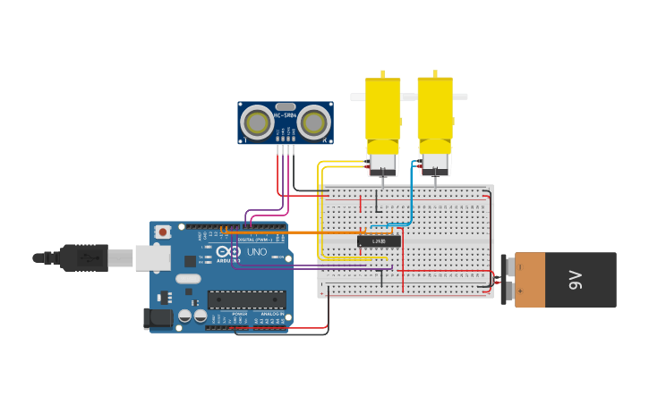 Circuit design Sumo- - Tinkercad