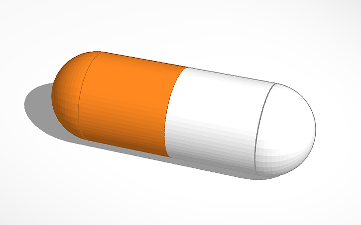 3D design Capsule - Tinkercad