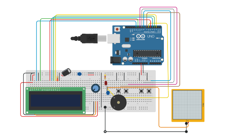 Circuit design GENERATORE Frequenza audio - Tinkercad