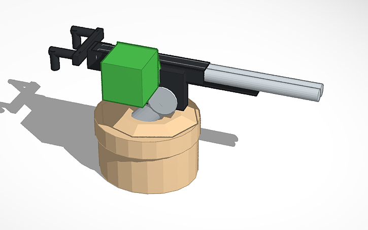 3D design shlure turret - Tinkercad