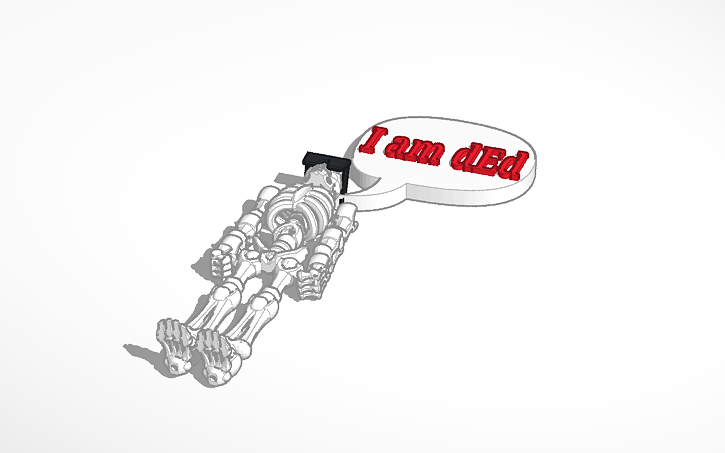 3D design Skeleton - Tinkercad