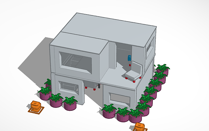 3D design my modern house - Tinkercad