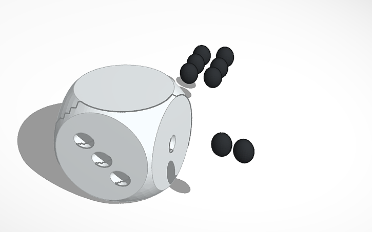 3D design DADOS- ALEXANDRA - Tinkercad