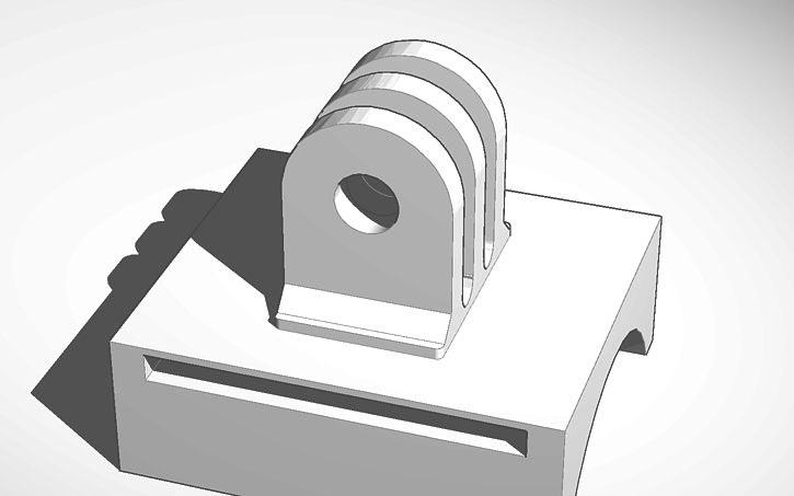 3D design my version of a gopro zip-tie mount | Tinkercad