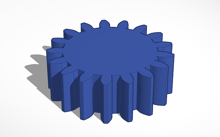3D design Simple Gear Cog (from featured cog generator) | Tinkercad