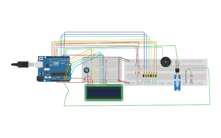 Circuit design Progetto Finale Informatica - Tinkercad