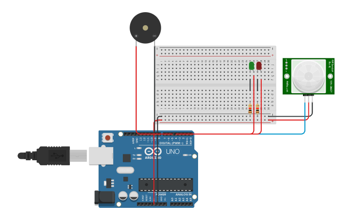 Circuit design Proyecto con buzzer/project with buzzer - Tinkercad