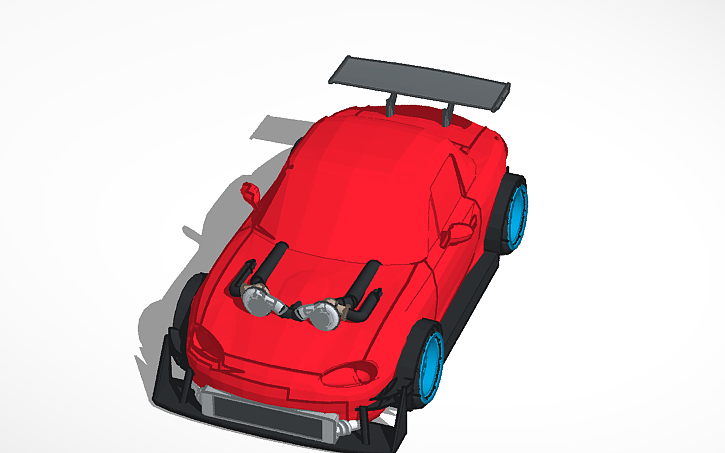 3D design Copy of MAZDA mx5 race car - Tinkercad