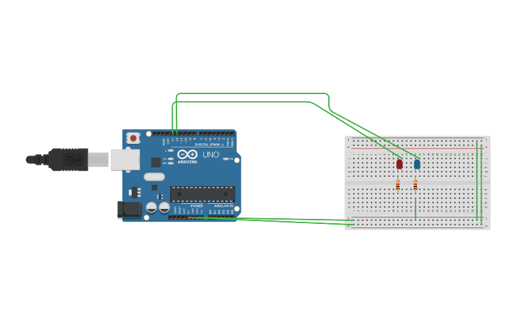 Circuit design Programacion del puerto USB - Tinkercad