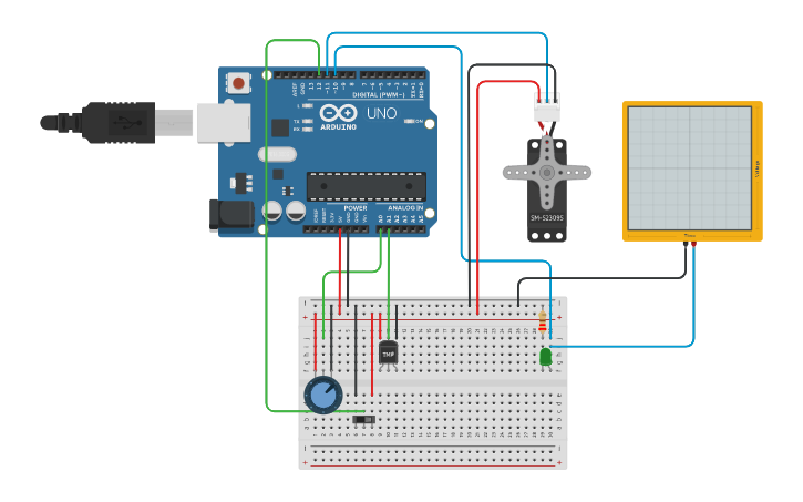 Circuit Design Copy Of Sensors And Actuators With Arduino Tinkercad