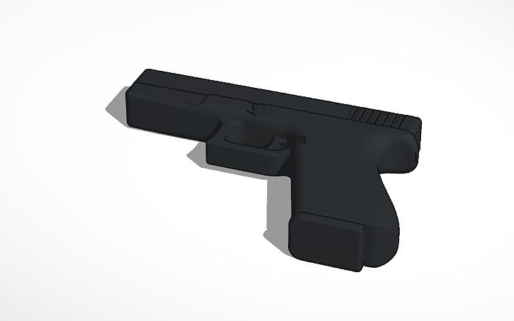 3D design GLOCK 17 - Tinkercad