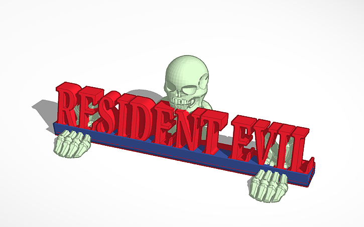 3D design resident evil - Tinkercad