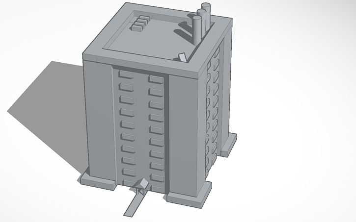 3D design Apartment Building - Tinkercad