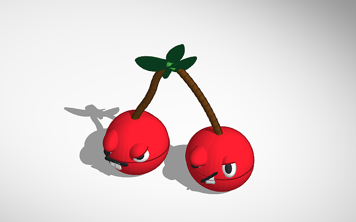 3D design Cherry-Bomb plants vs zombies - Tinkercad