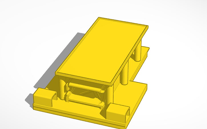 3D design Struttura line follower - Tinkercad
