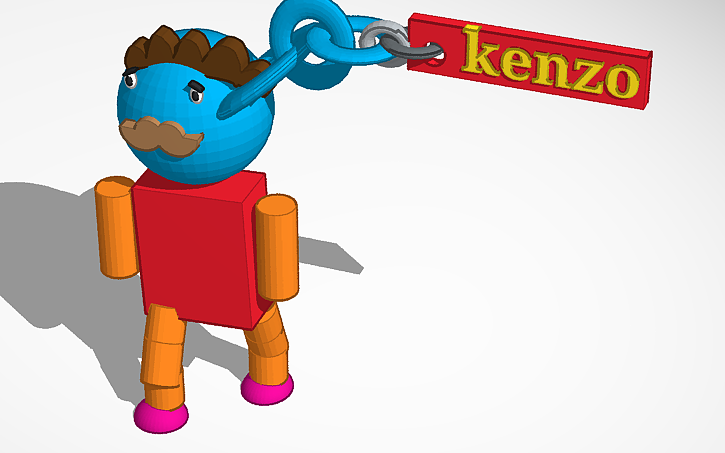 3d Design Key Chain Tinkercad