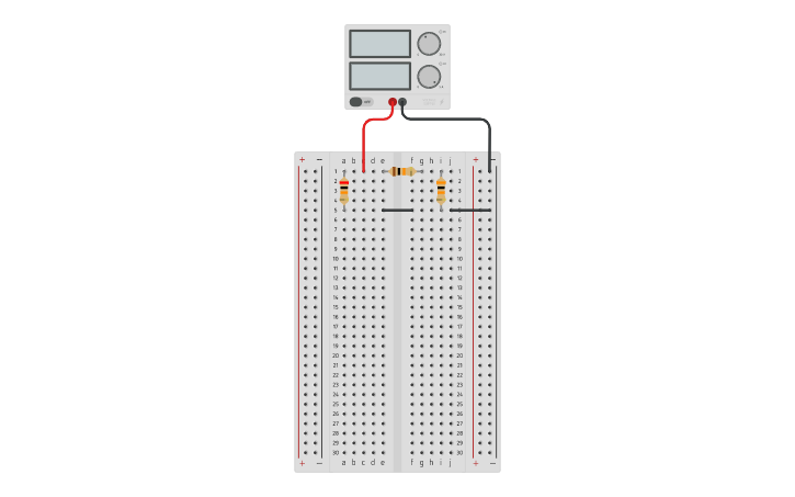 Circuit design ELEN1000 Pre Lab 1 Activity 3b - Tinkercad