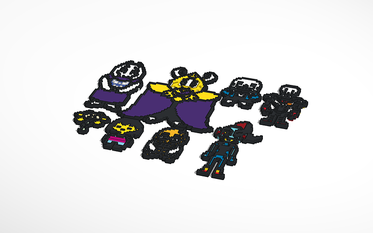 3D design Undertale Overworld Sprites | Tinkercad