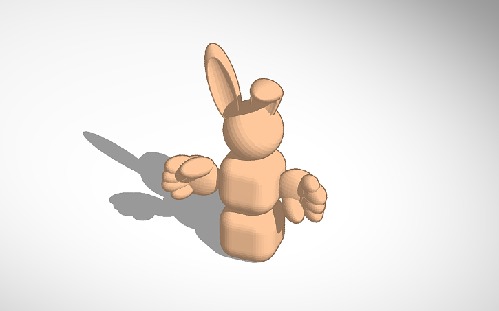 3d Design Rabbit Tinkercad