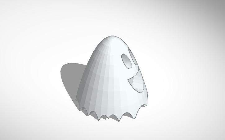 3D design ghost - Tinkercad