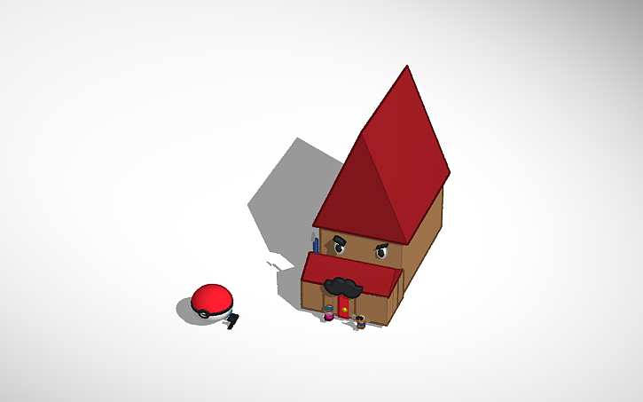 3D design Mr house - Tinkercad