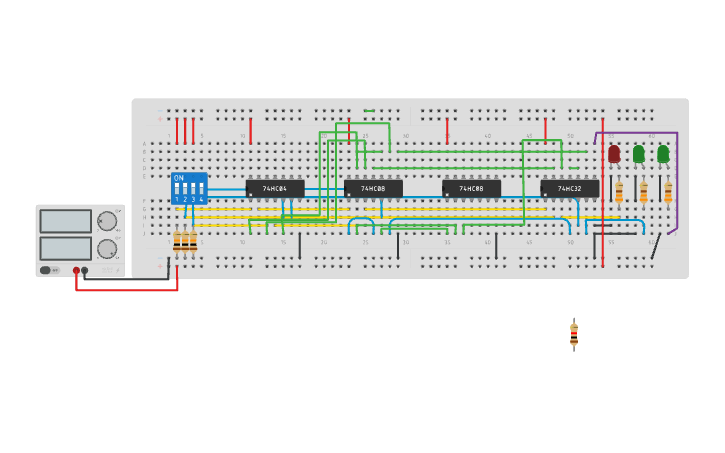Circuit design AST 122-SIARZA- BIT 1-A PROJECT O1 - DECODER USING LED'S ...