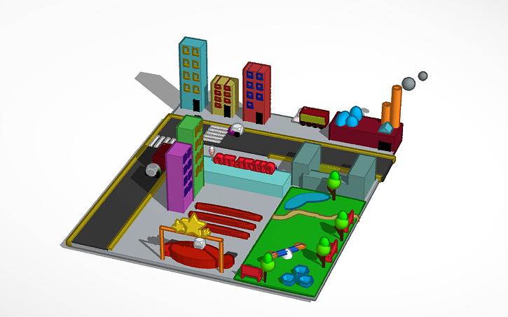 3D design My city - Tinkercad