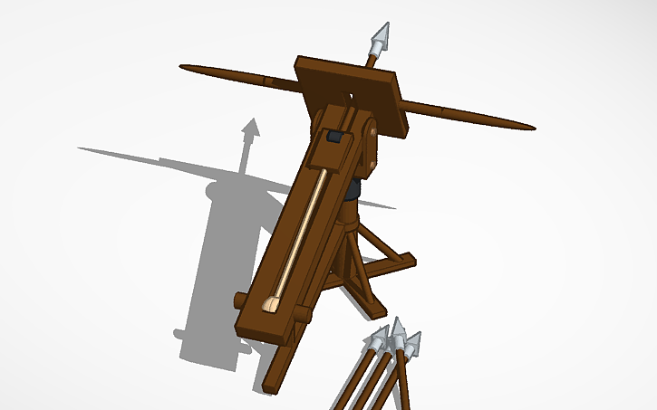 3D design ballista - Tinkercad